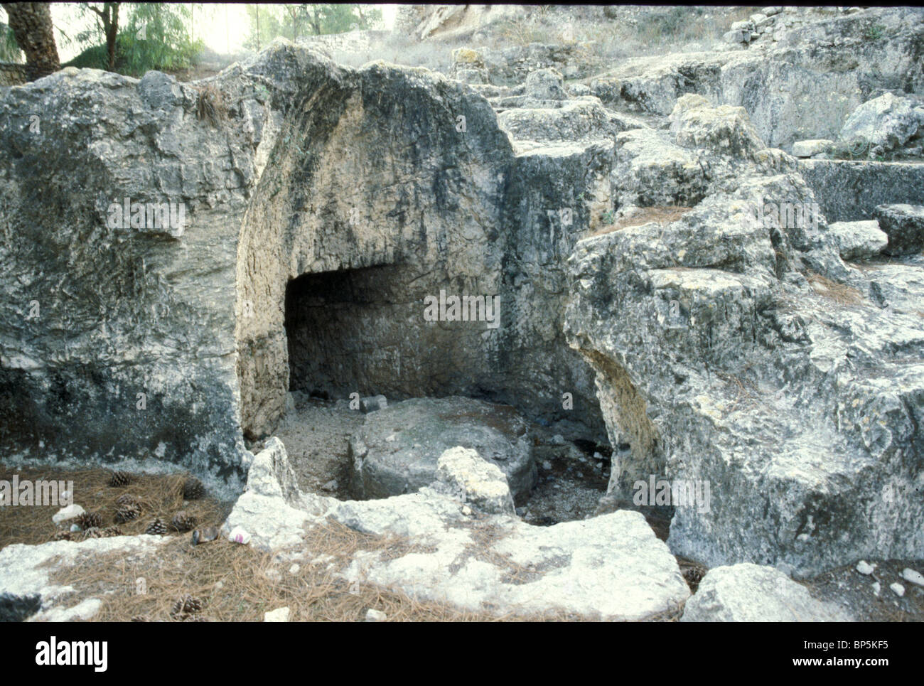 5164. The prison in the High Priest Chaiphas' house in which Jesus was ...