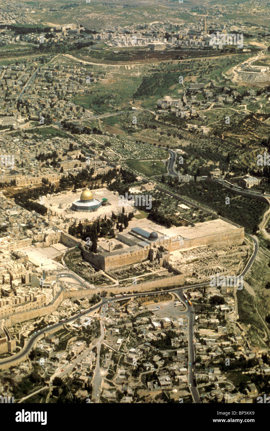 Temple Mount Jerusalem Aerial View High Resolution Stock Photography ...
