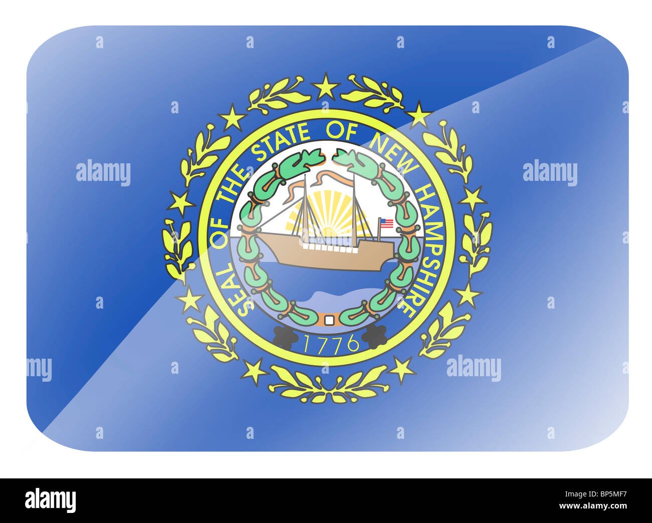 New Hampshire flag Stock Photo - Alamy