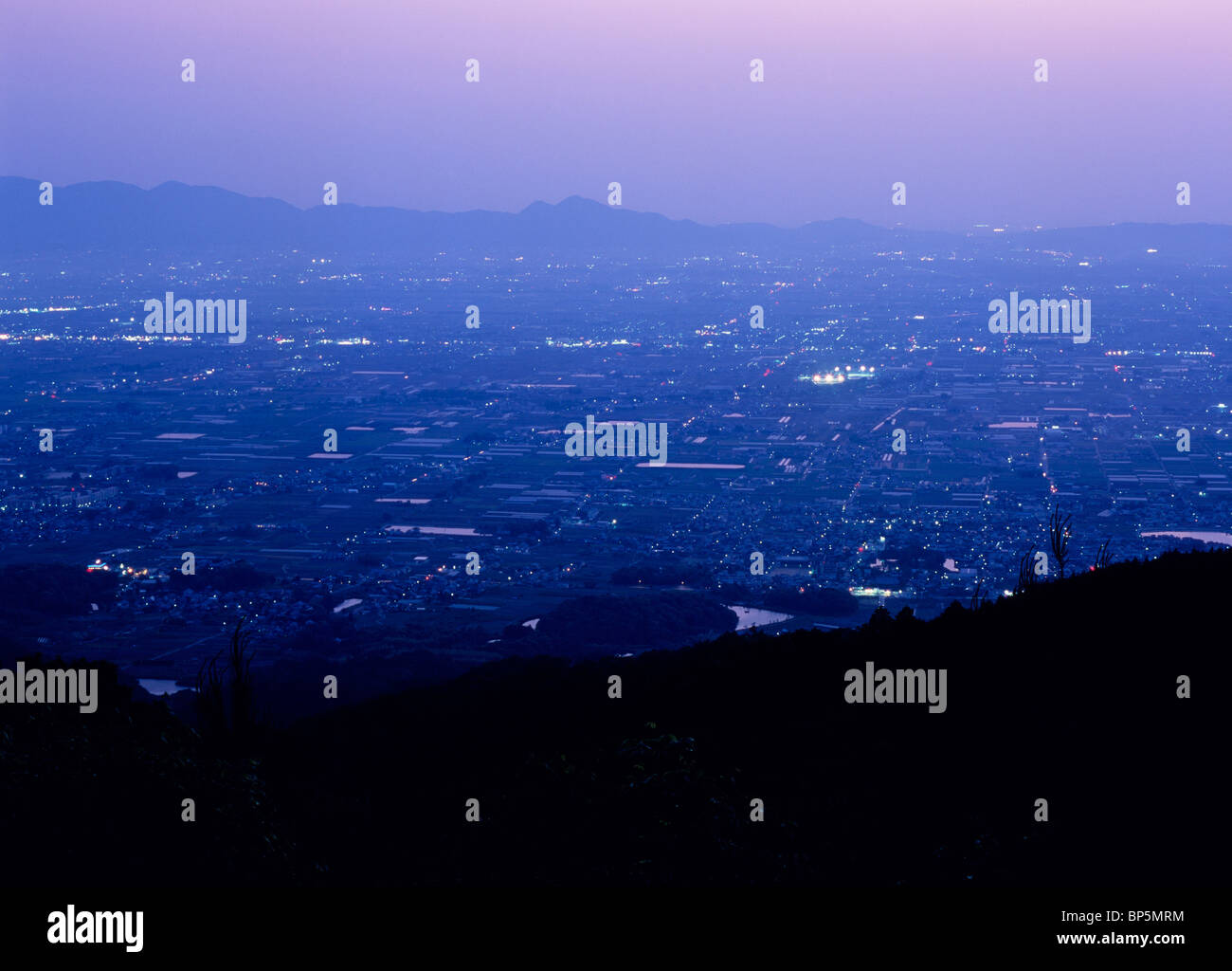 Night View of Cityscape of Tenri, Nara, Japan Stock Photo - Alamy