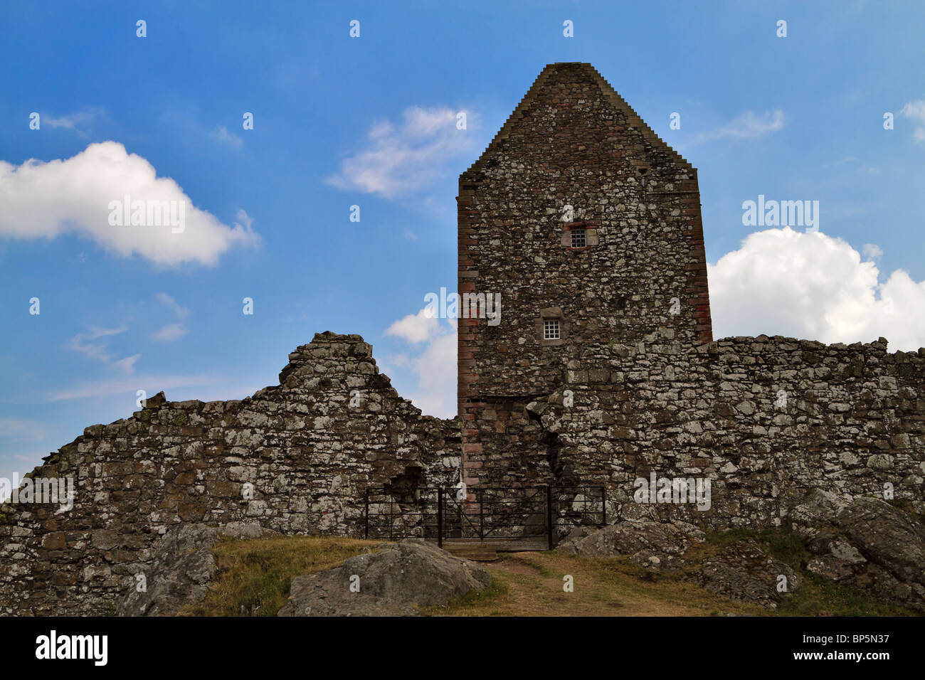 Smailholm Tower, Scottish Borders, Scotland. Historic fortified manor ...
