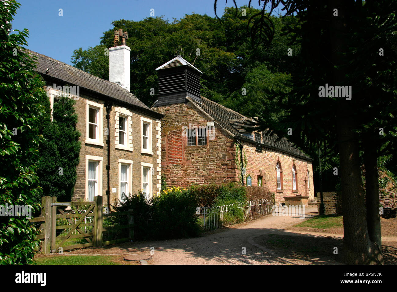 UK, England, Cheshire, Stockport, Romiley, Chadkirk Chapel Stock Photo ...
