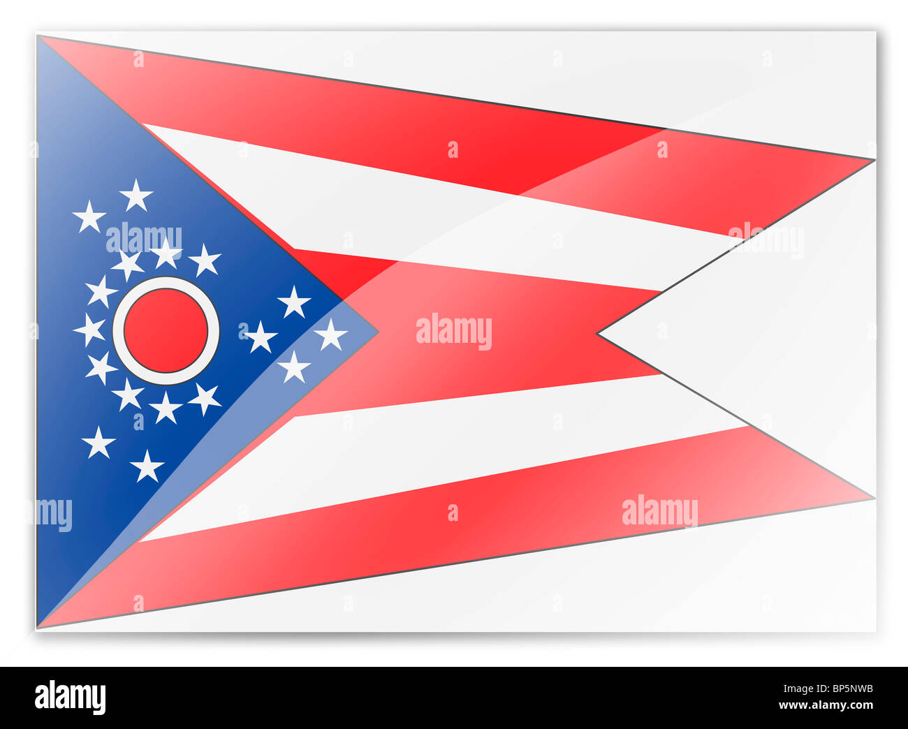 Ohio US State flag Stock Photo - Alamy