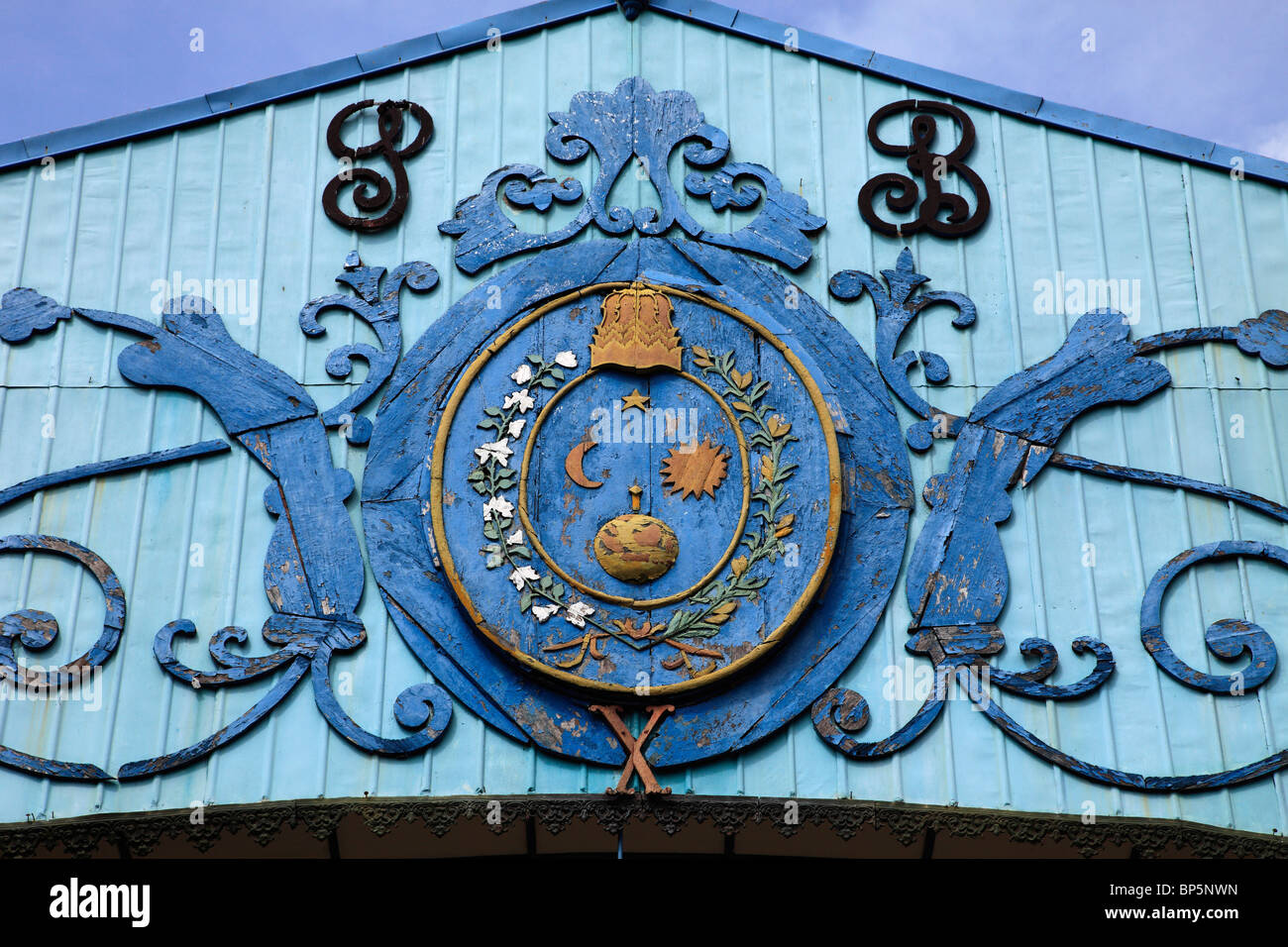 Indonesia, Java, Solo, Kraton Surakarta Palace, architecture detail ...