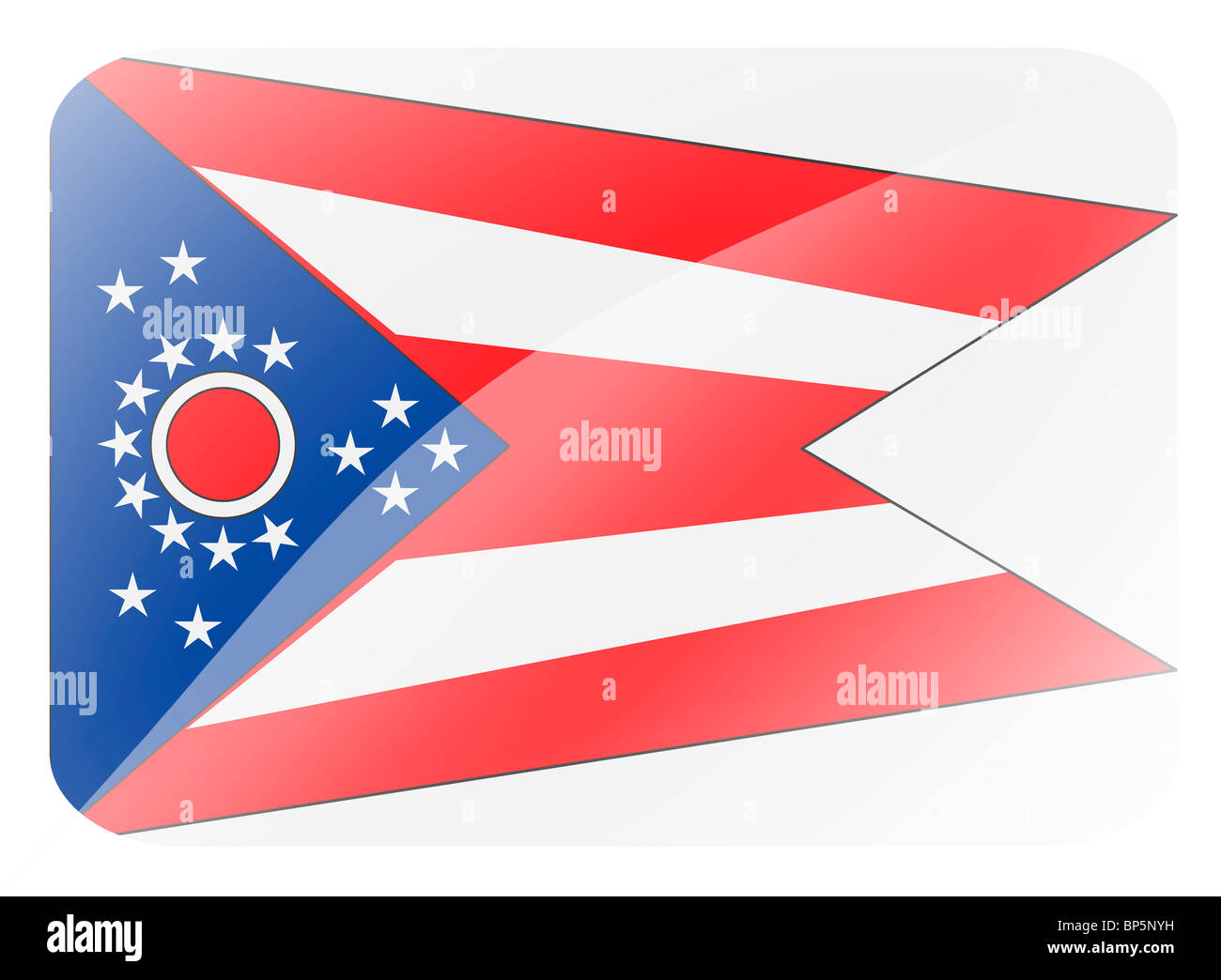 Ohio US State flag Stock Photo - Alamy