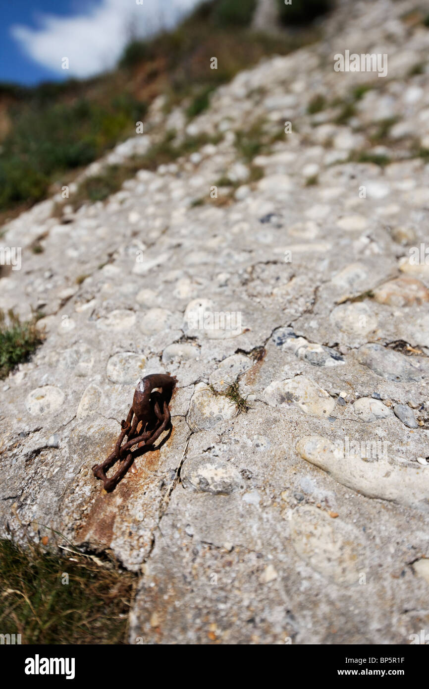 A rusty fixing hook Stock Photo - Alamy