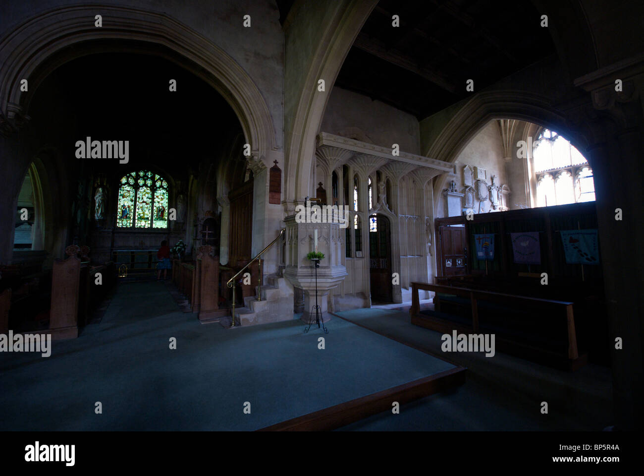 Corsham Parish Church Wiltshire UK Interior Stock Photo - Alamy
