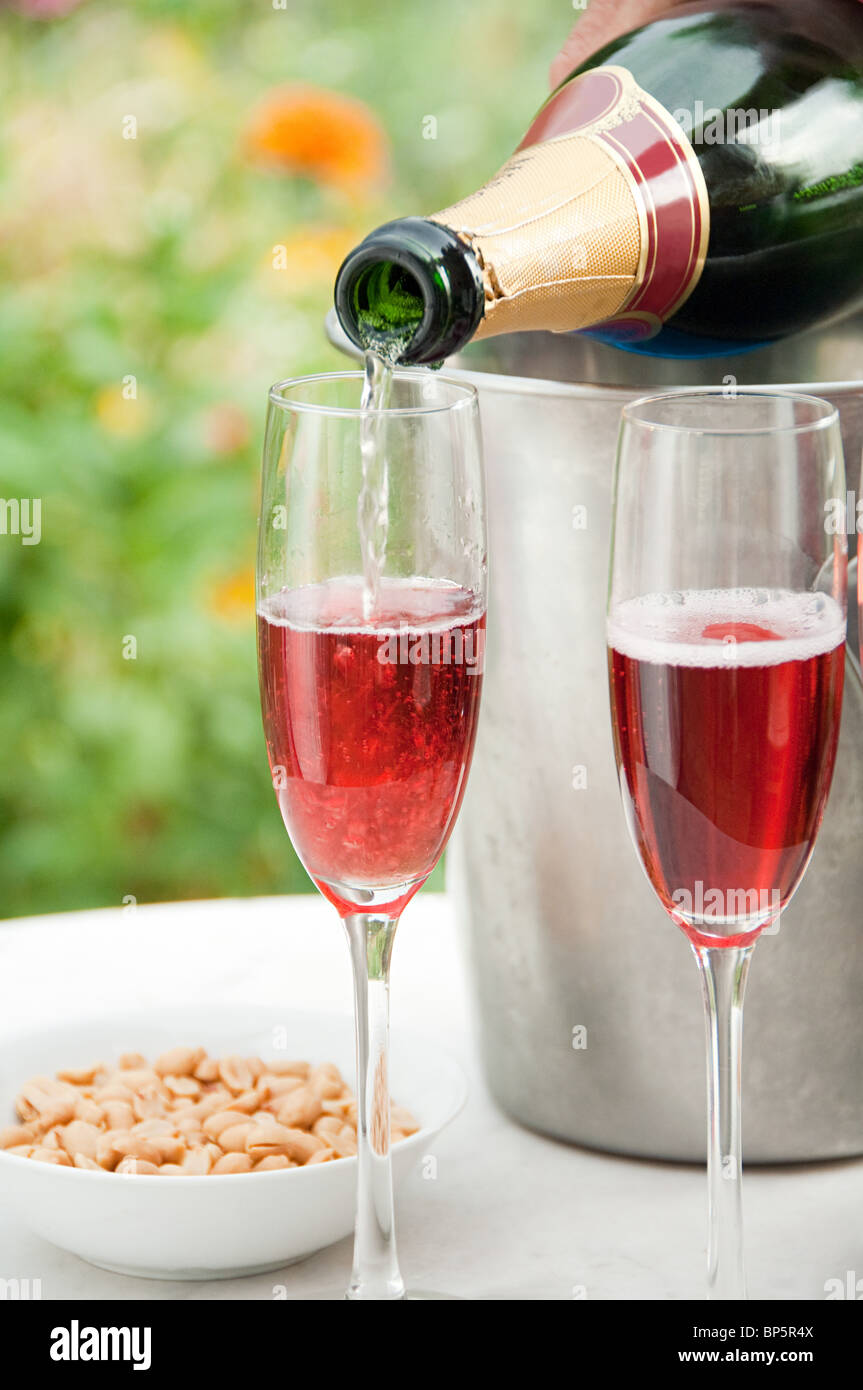 Kir royale champagne cocktail hi-res stock photography and images - Alamy