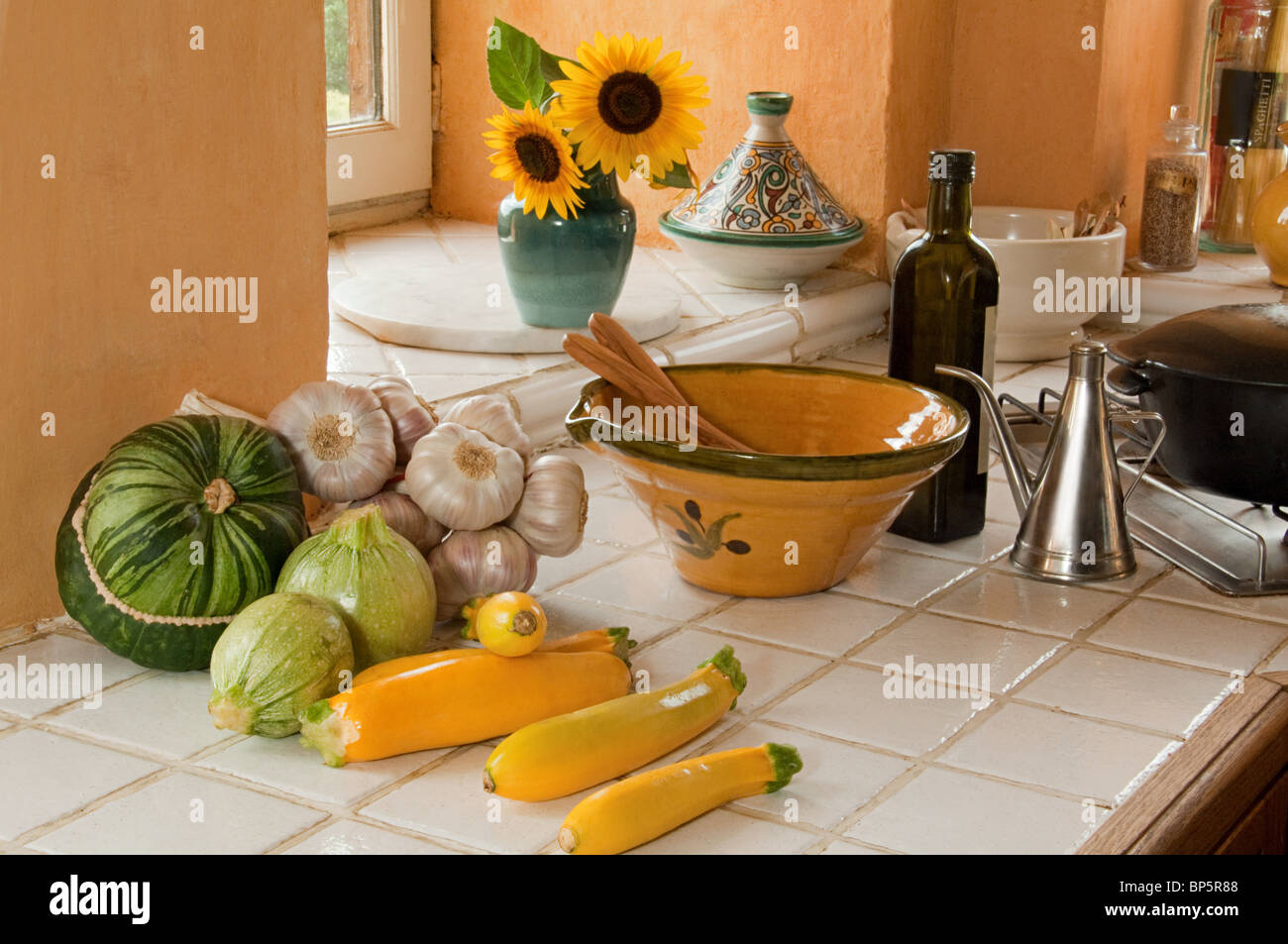 Vegetables in kitchen Stock Photo - Alamy