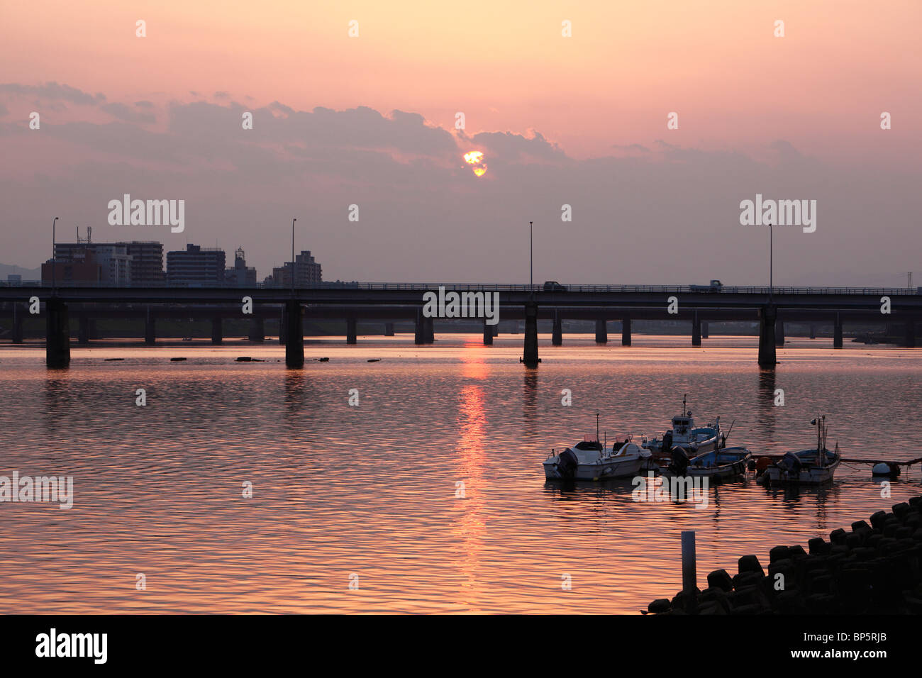 Oyodo River and Odo Bridge, Miyazaki, Miyazaki, Japan Stock Photo - Alamy