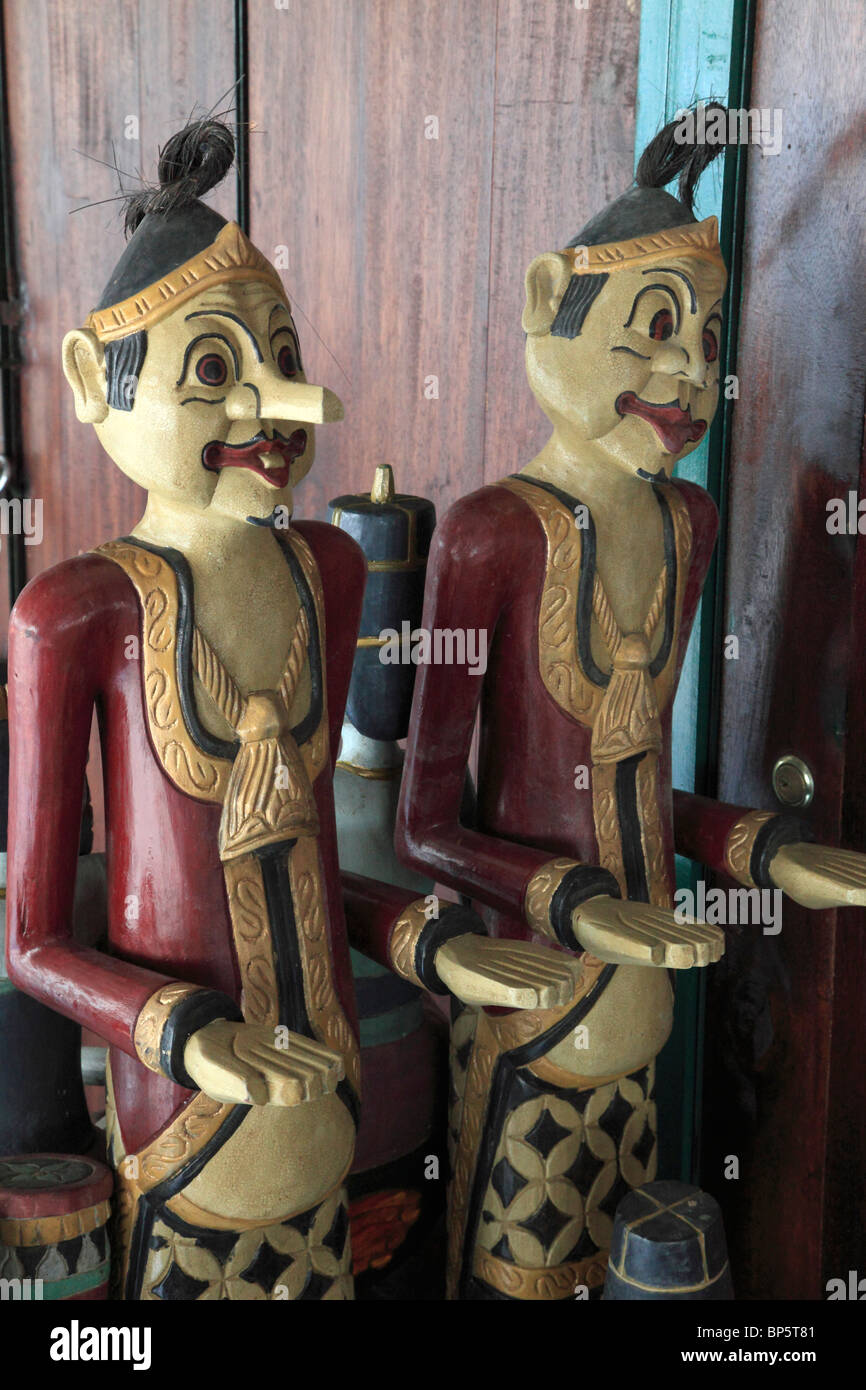 Indonesia, Java, Solo, Triwindu Antique Market, javanese puppets Stock ...