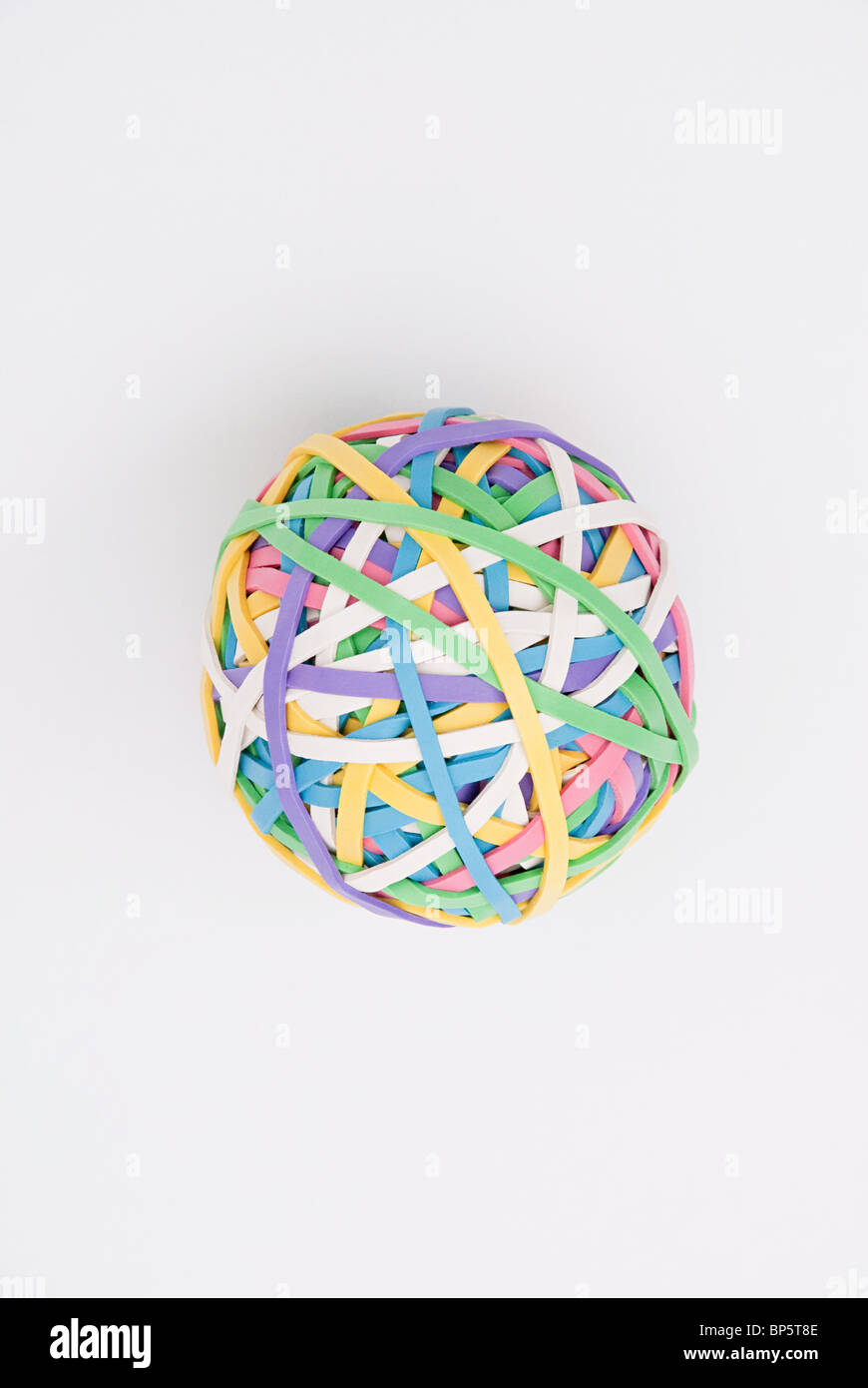 Ball of rubber bands Stock Photo - Alamy