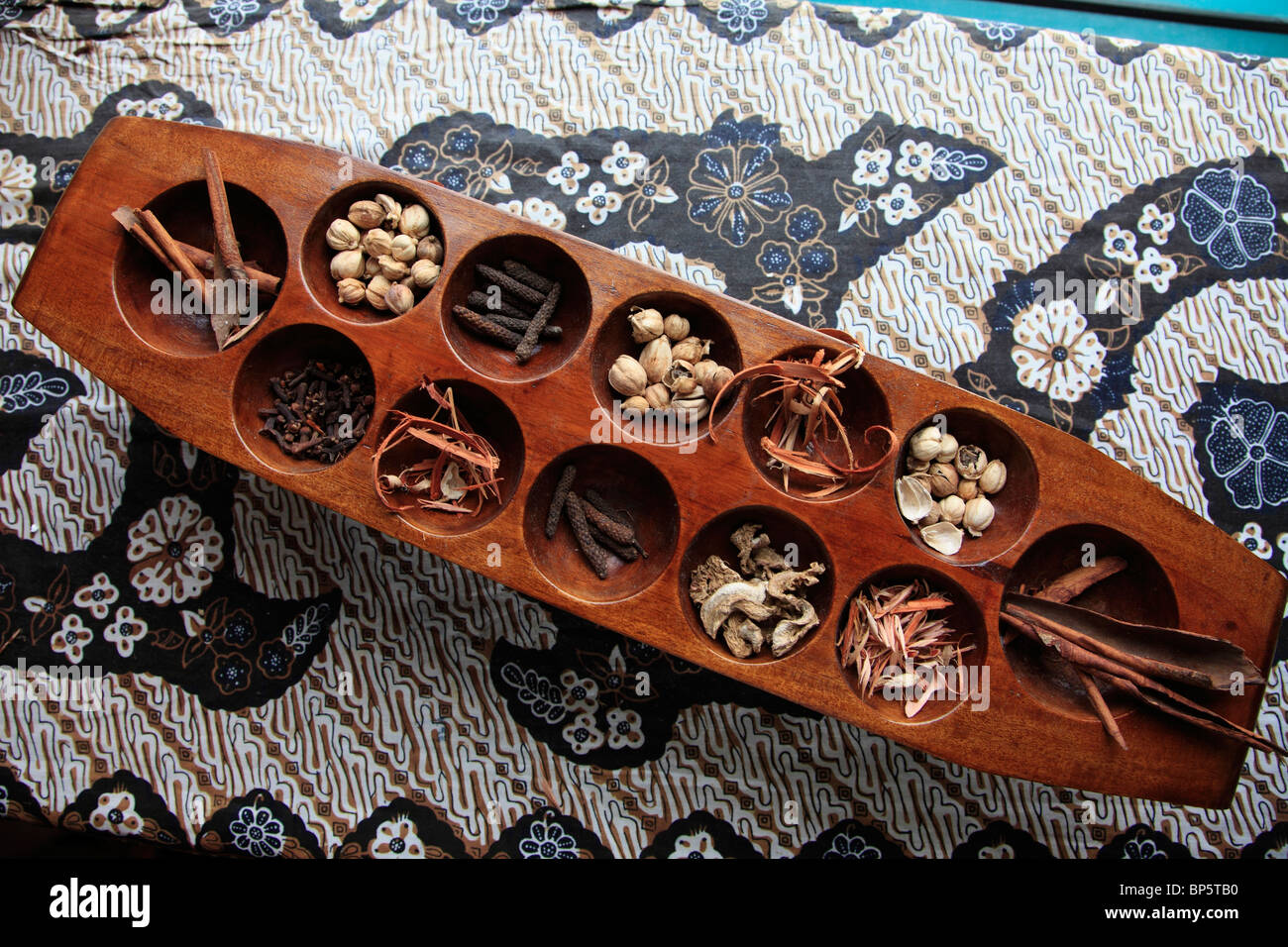 Indonesia, Java, Solo, spices, traditional spice holder Stock Photo - Alamy