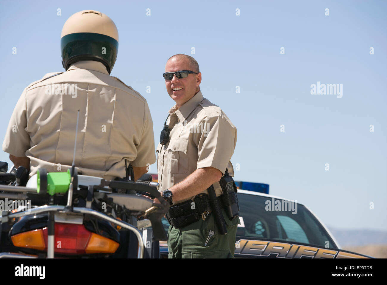 Highway patrol officers Stock Photo - Alamy