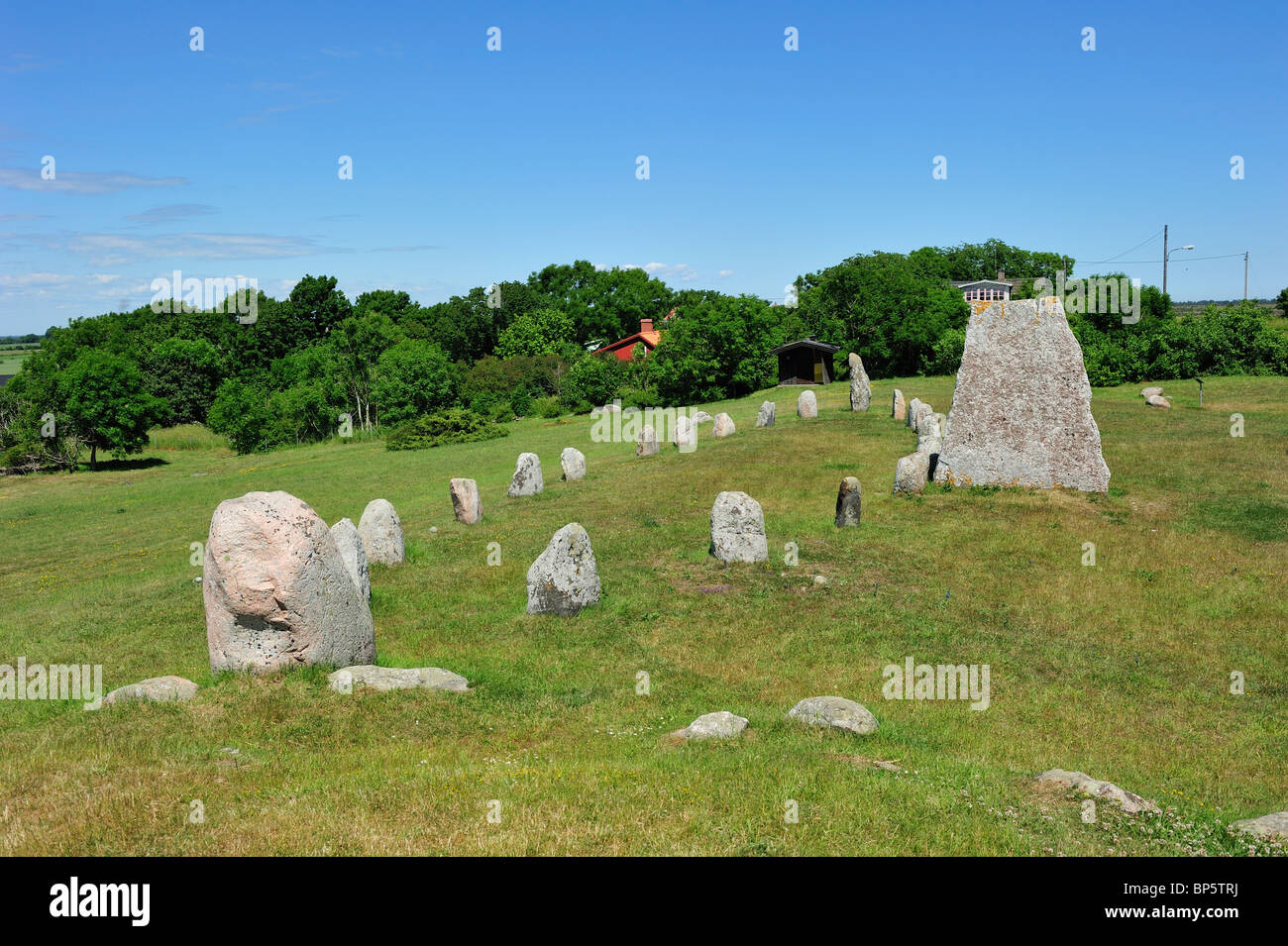 Ancient monument on Oland, Sweden Stock Photo - Alamy