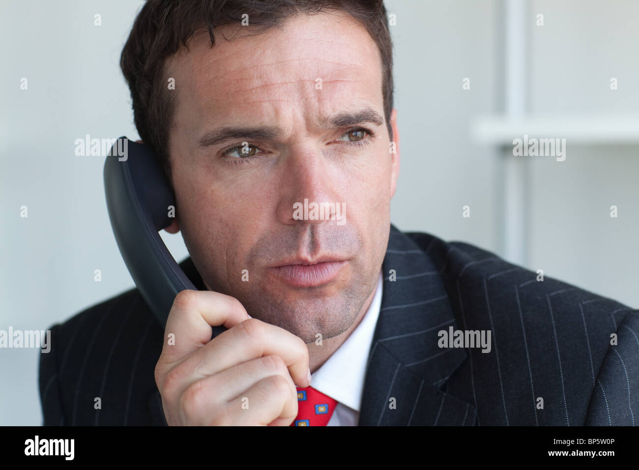 Authority communication looking away telephone hi-res stock photography ...