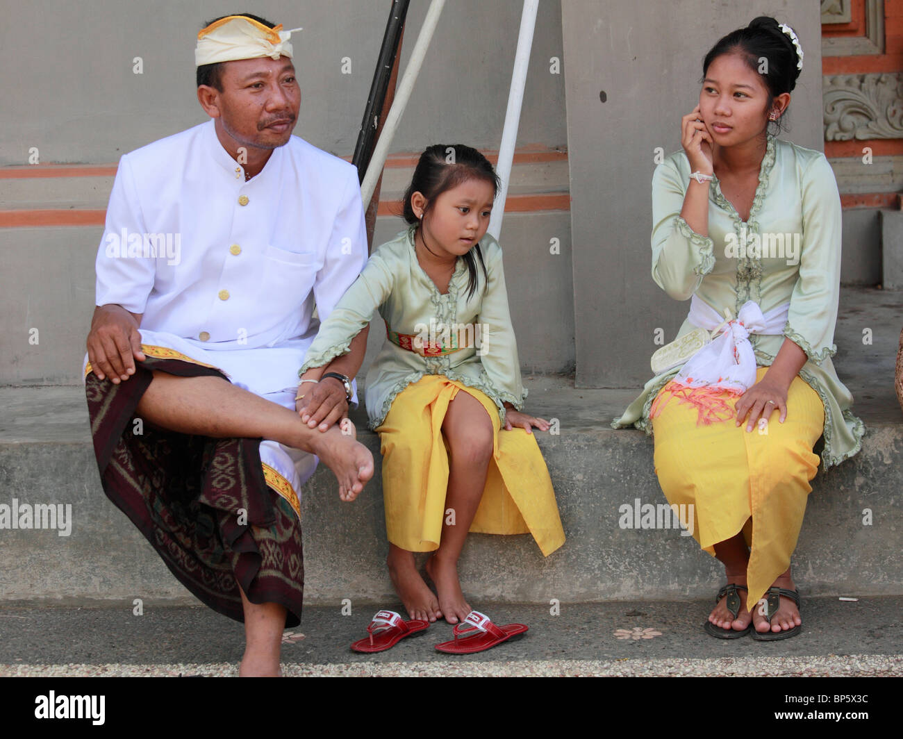 Indonesia, Bali, Mas, temple festival, family, odalan, Kuningan holiday ...