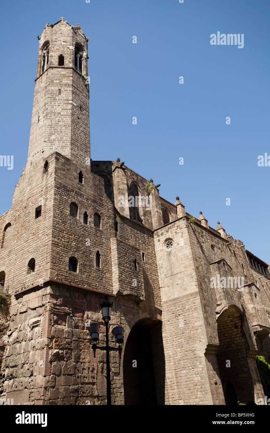 Barcelona Cathedral side view Stock Photo - Alamy