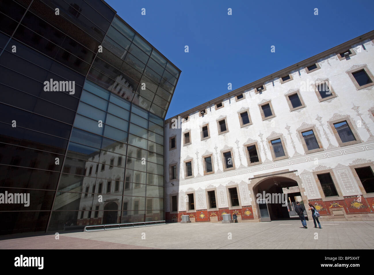 Barcelona CCCB inner courtyard Stock Photo - Alamy