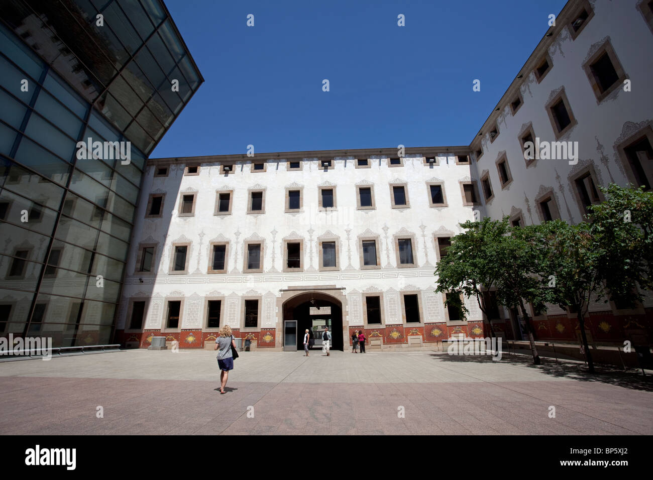 Barcelona CCCB inner courtyard Stock Photo - Alamy