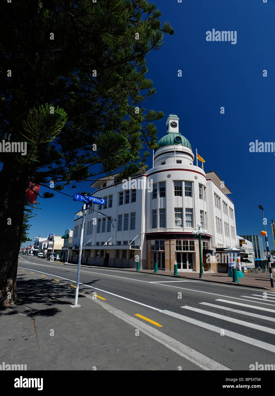 Art Deco buildings in Napier Stock Photo - Alamy