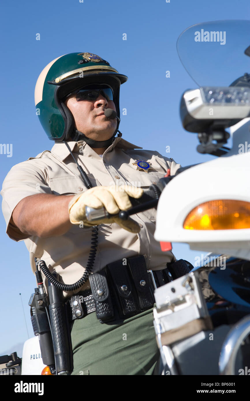 Police motorcycle helmet hi-res stock photography and images - Alamy