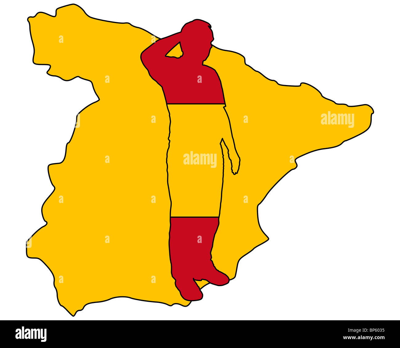 Salute spain Cut Out Stock Images & Pictures - Alamy