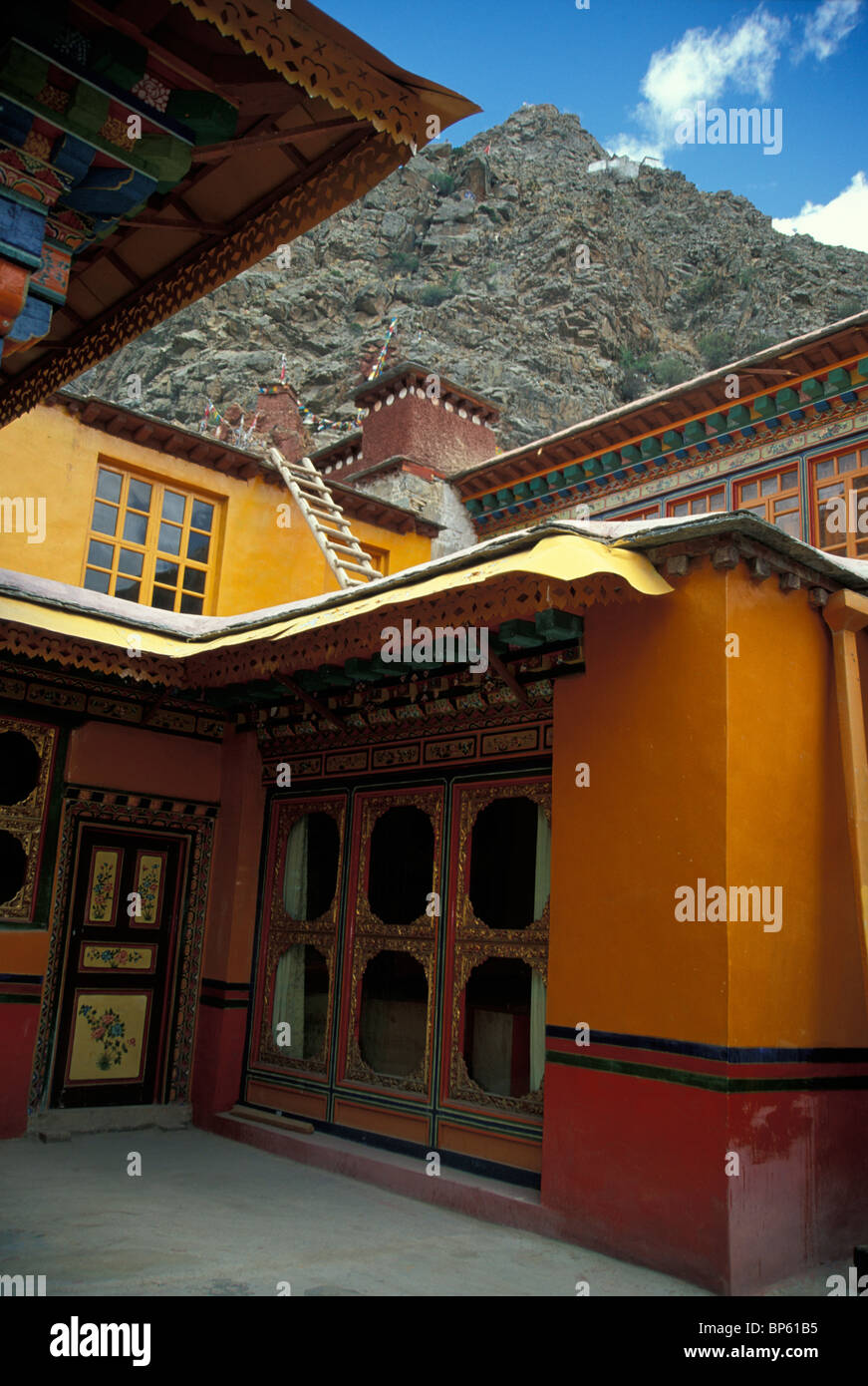 Hidden Temple Entrance, Tholing, Western Tibet Stock Photo - Alamy