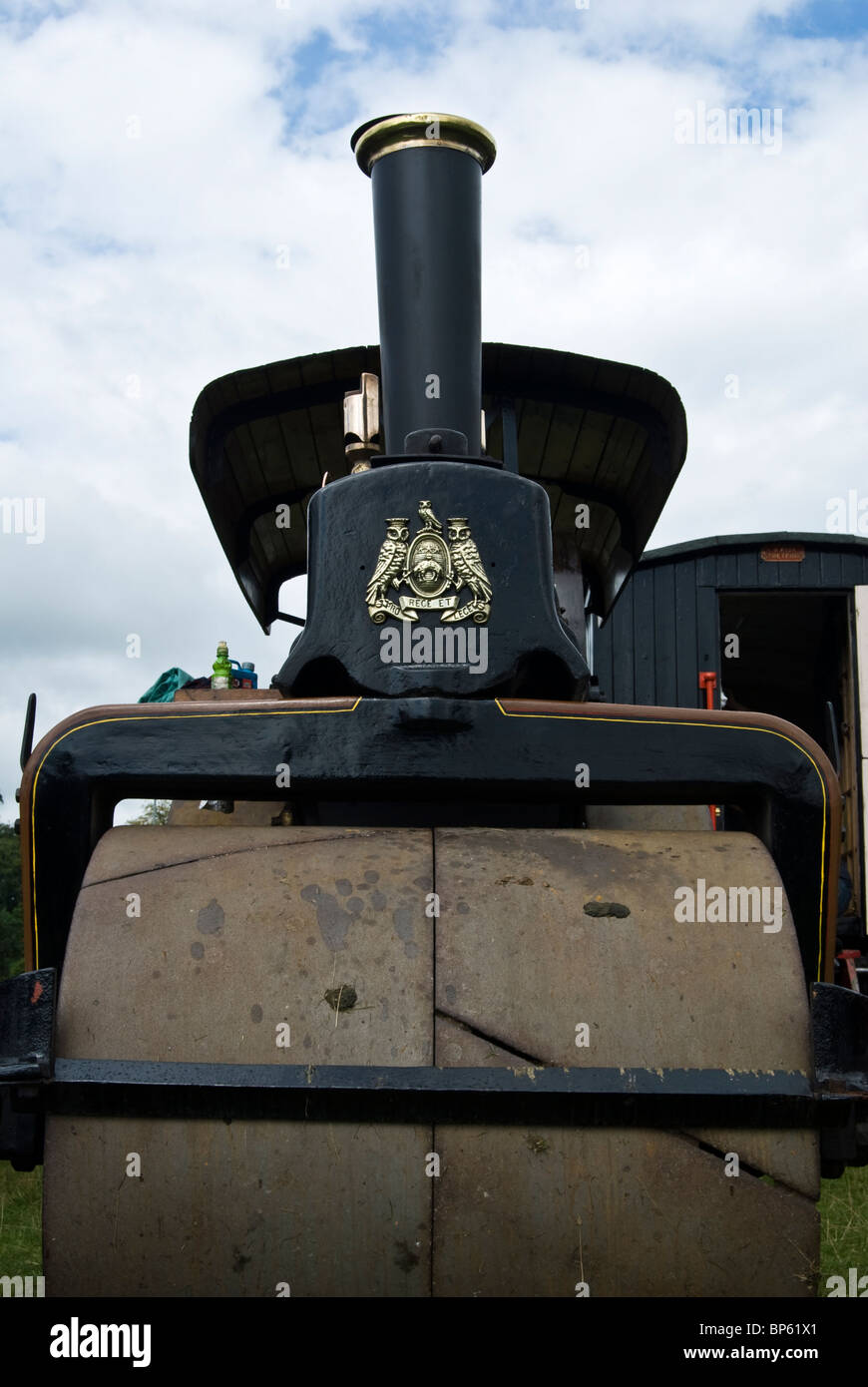 Steam roller front view hi-res stock photography and images - Alamy