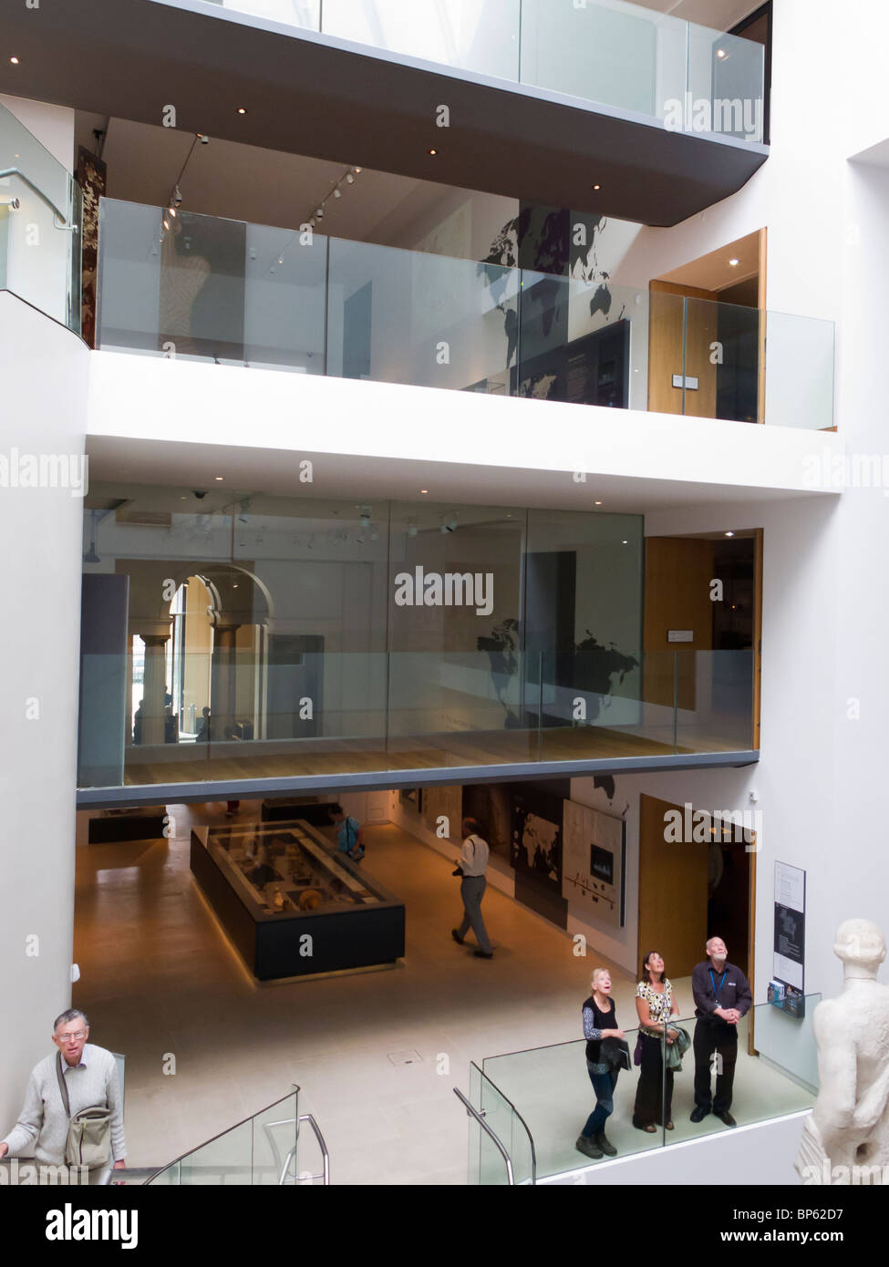 The central atrium area at The Ashmolean Museum in Oxford, England ...