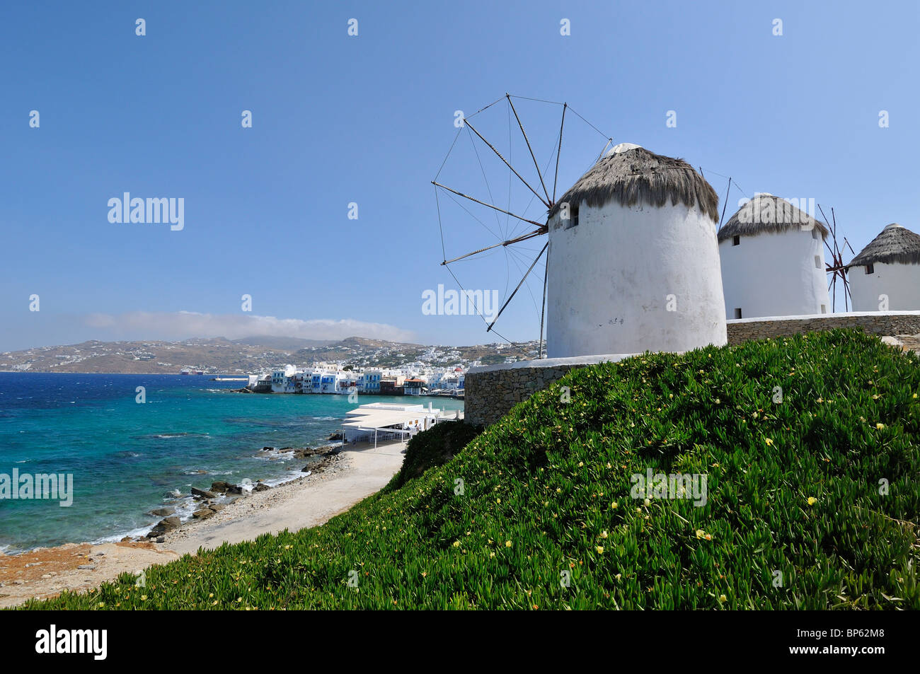 Famous windmills of Mykonos Stock Photo - Alamy