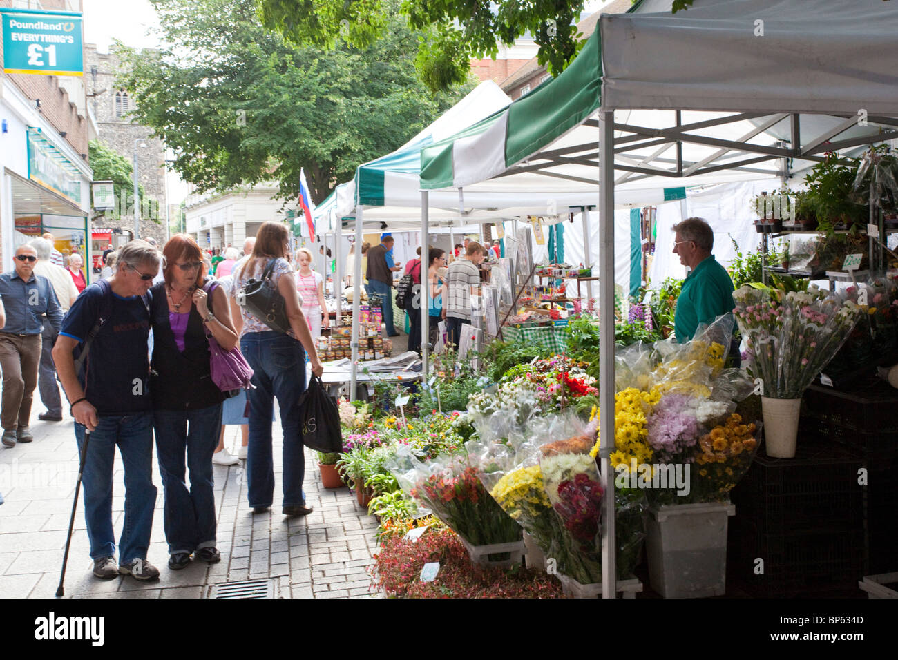 Canterbury England, Market Stock Photo - Alamy