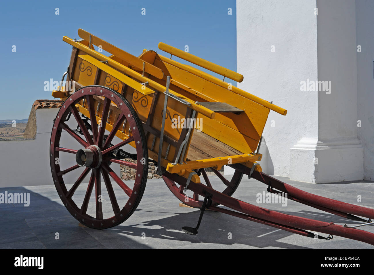 Old horse-drawn farm cart, Monsaraz, Alentejo, Portugal Stock Photo - Alamy