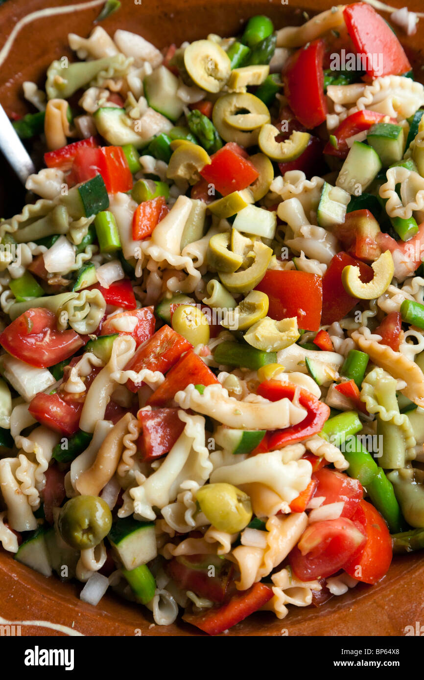 Food pasta lunch table Stock Photo - Alamy