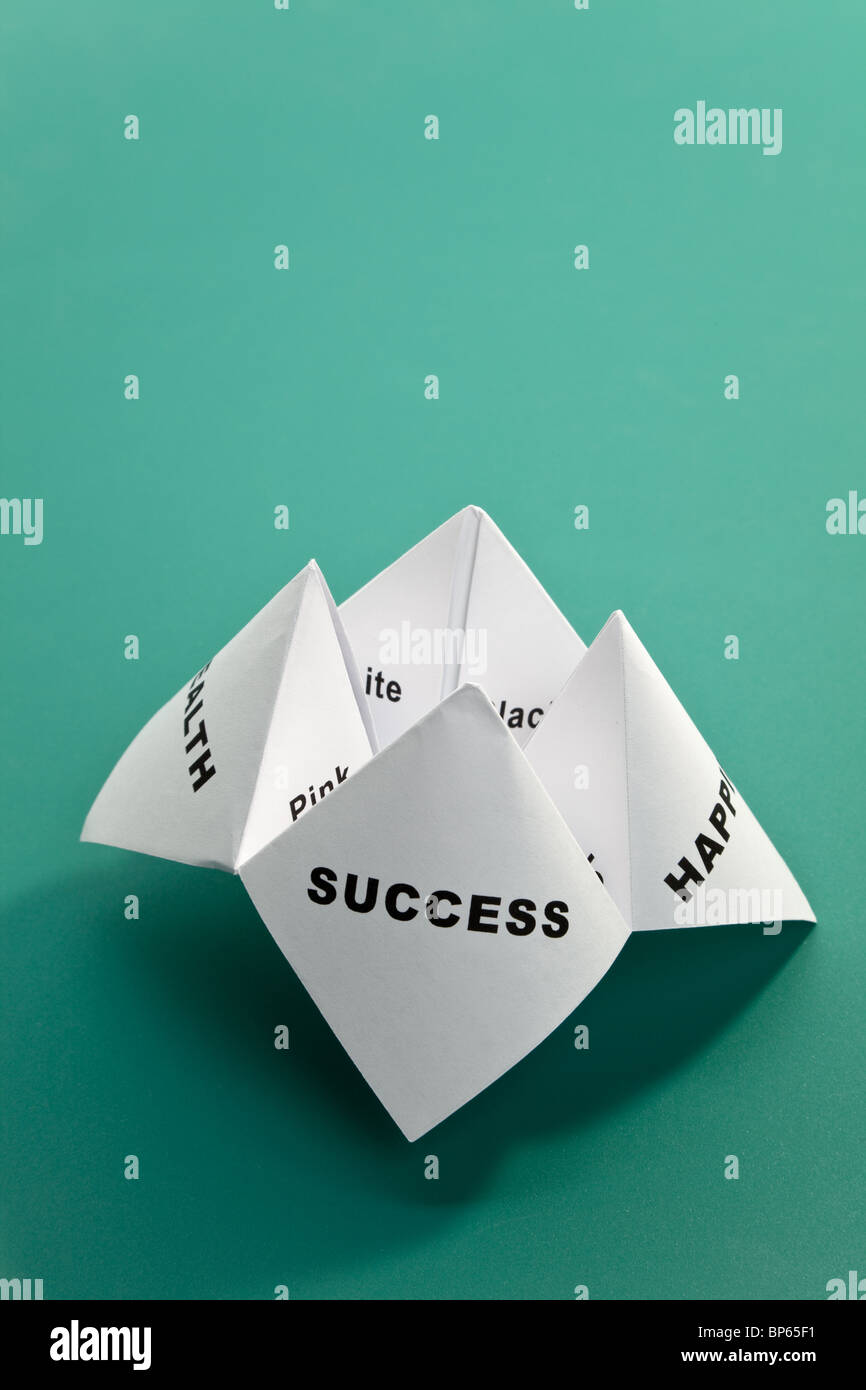 Paper Fortune Teller,concept of balance Stock Photo - Alamy