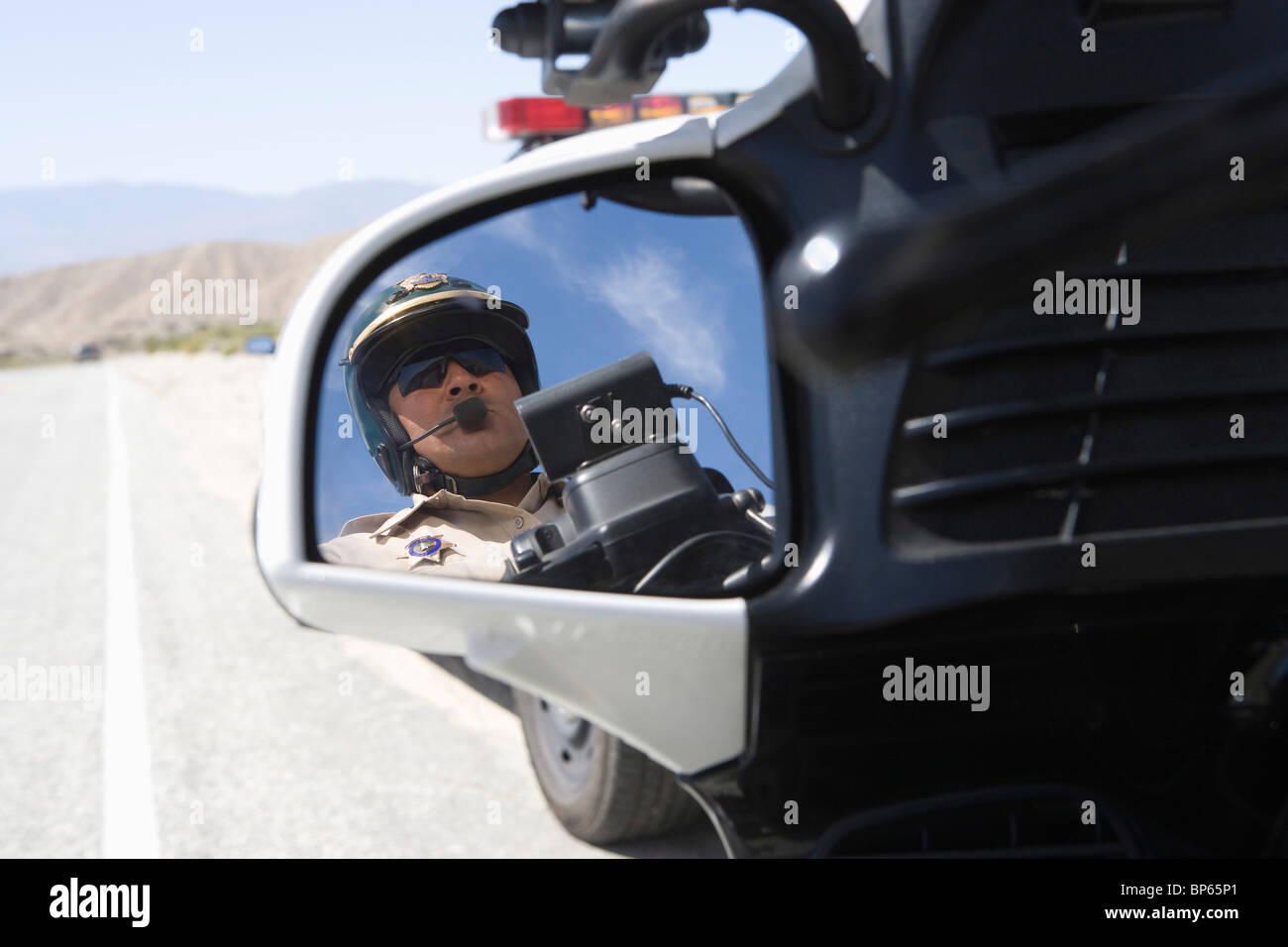 Police wing mirror hi-res stock photography and images - Alamy