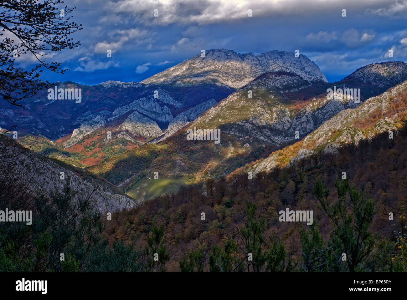 Mountain range. Redes Natural Park and Biosphere Reserve. Caso Council ...