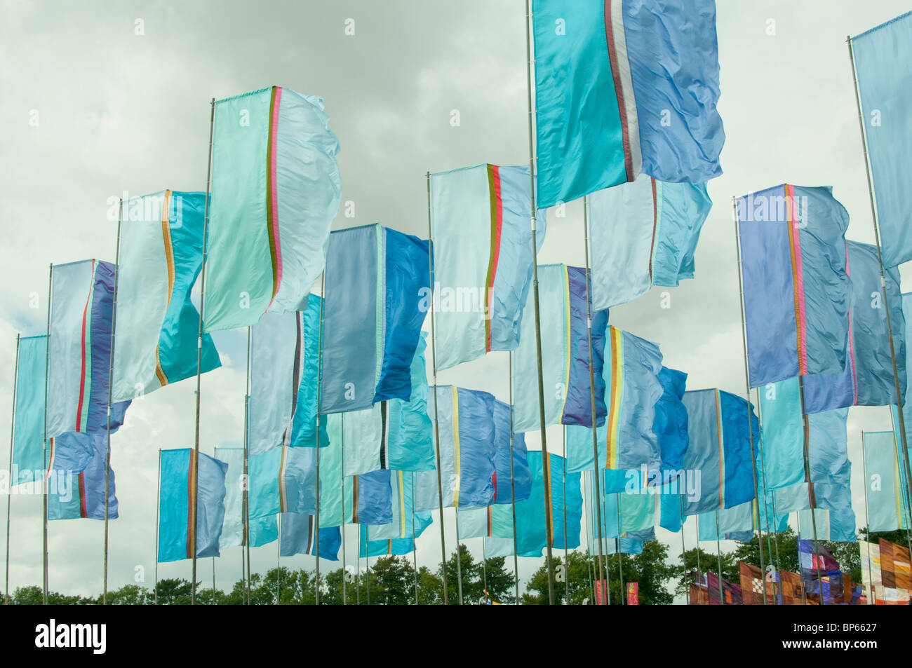 flags at womad festival Stock Photo - Alamy