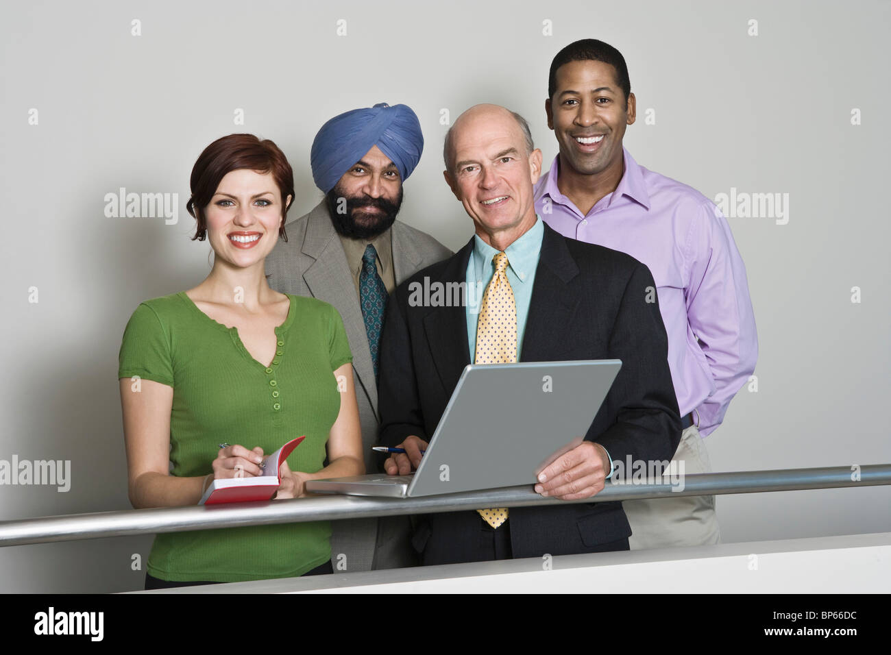 Multi Racial Group of Business People, Portrait Stock Photo - Alamy