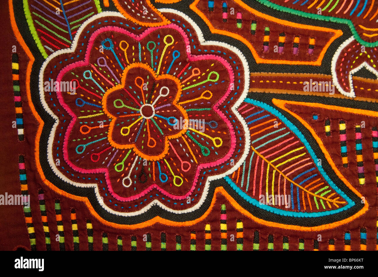 Traditional hand made Panamanian handicrafts. Colorful hand stitched ...