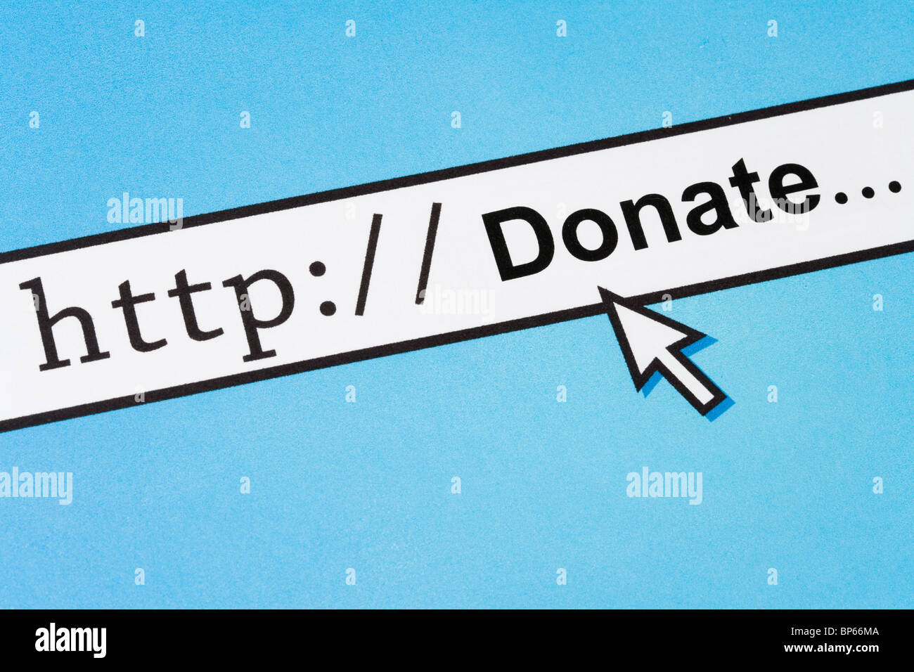 Computer Screen, concept of Online Donate Stock Photo - Alamy