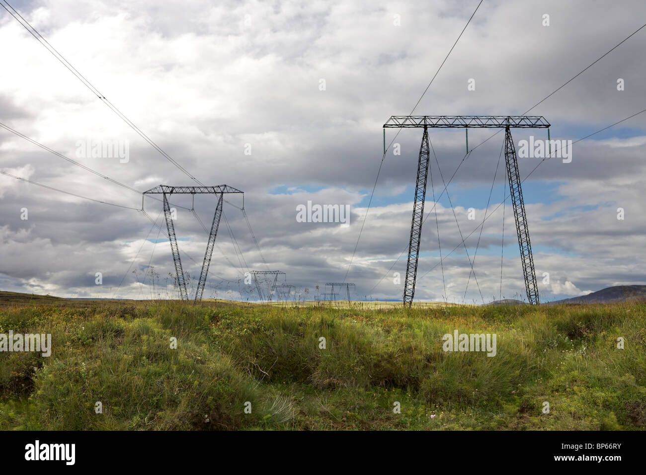 Electricity pylons in iceland hi-res stock photography and images - Alamy