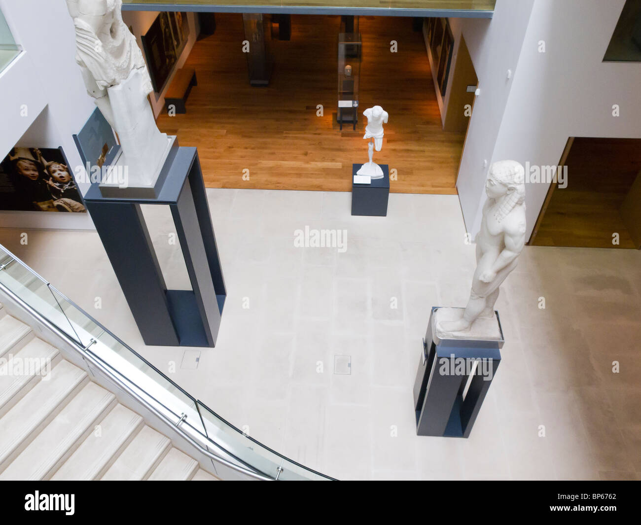 The central atrium area at The Ashmolean Museum in Oxford, England ...