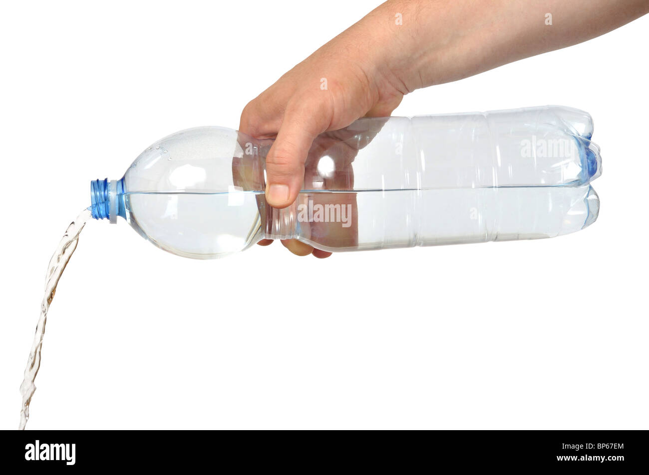 Hand with Bottle Stock Photo - Alamy