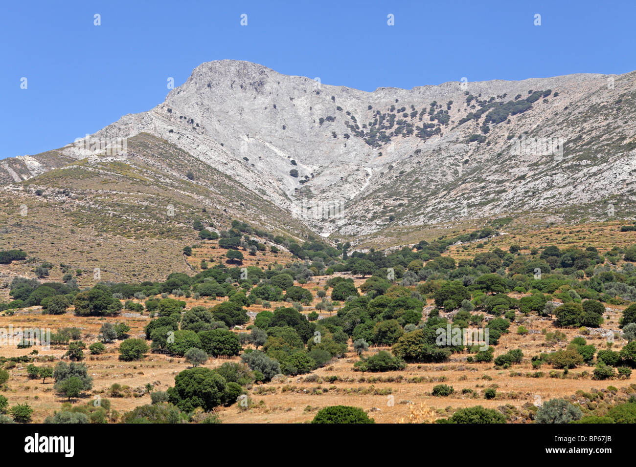 Zas Mountain, Island of Naxos, Cyclades, Aegean Islands, Greece Stock ...