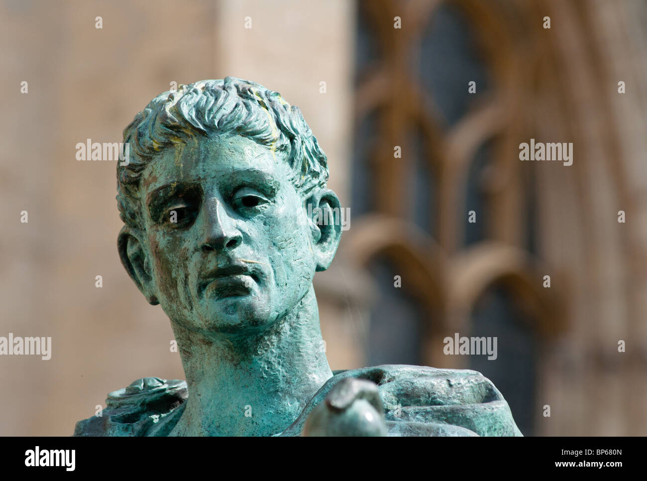 Emperor Constantine sculpture at York Minster, England Stock Photo - Alamy