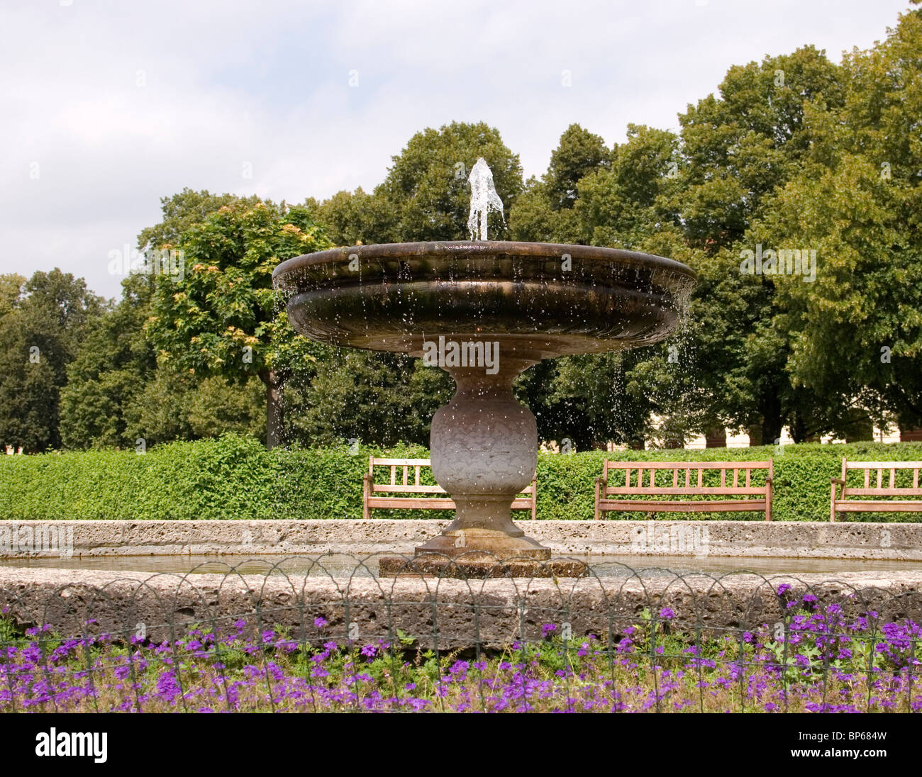 Fountain at the Hofgarten of Munich, in Germany Stock Photo - Alamy