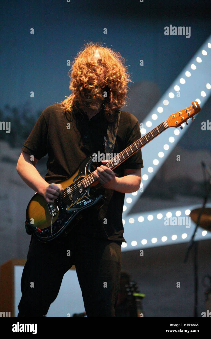 Dave McCabe of The Zutons live on stage at V Festival in Essex Stock ...