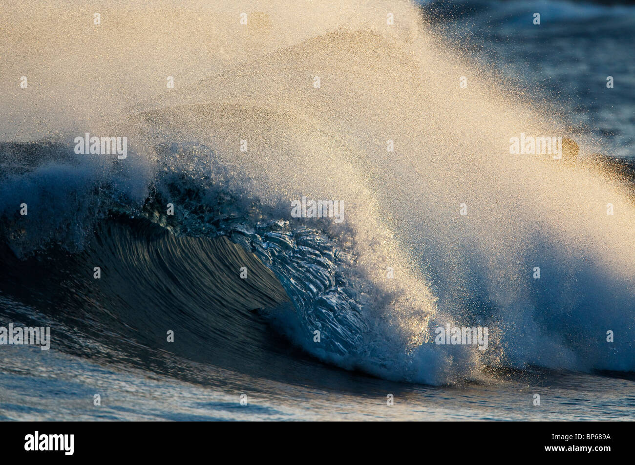 Hawaii, United States Of America; A Breaking Wave Stock Photo - Alamy