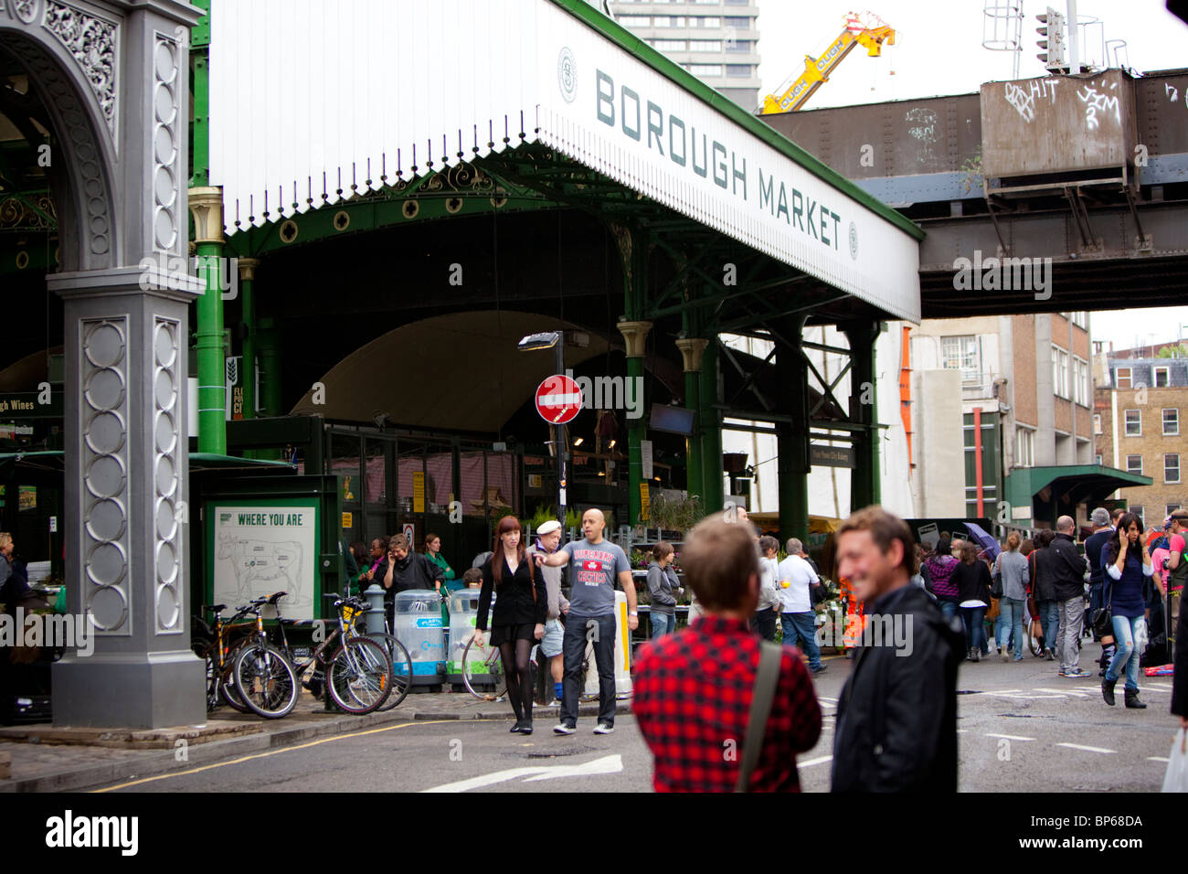Street scene in Borough Market, London, England, UK Stock Photo - Alamy